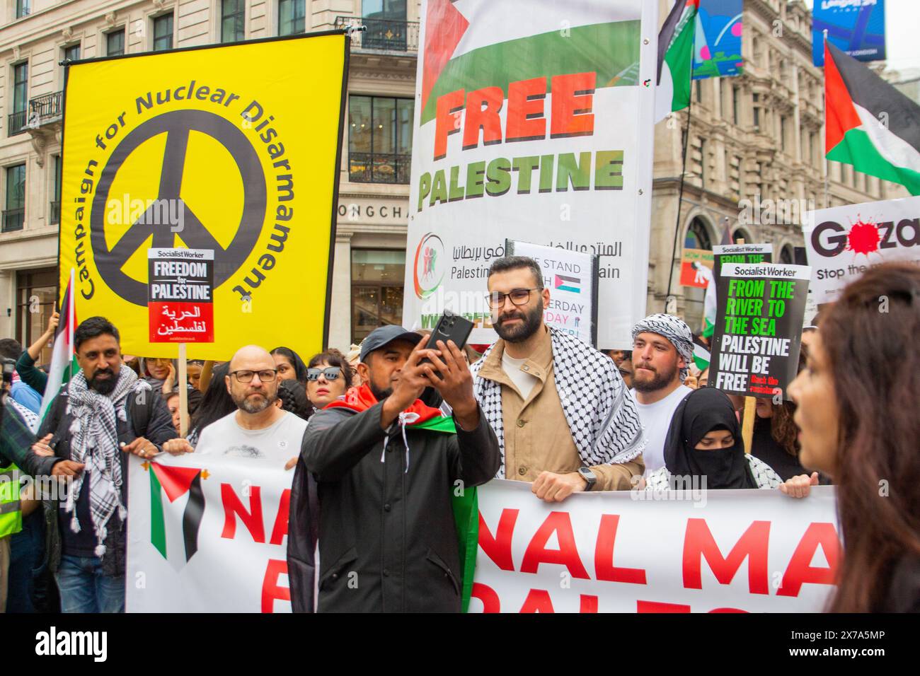 Motaz Azaiza at a the National March for Palestine Stock Photo - Alamy
