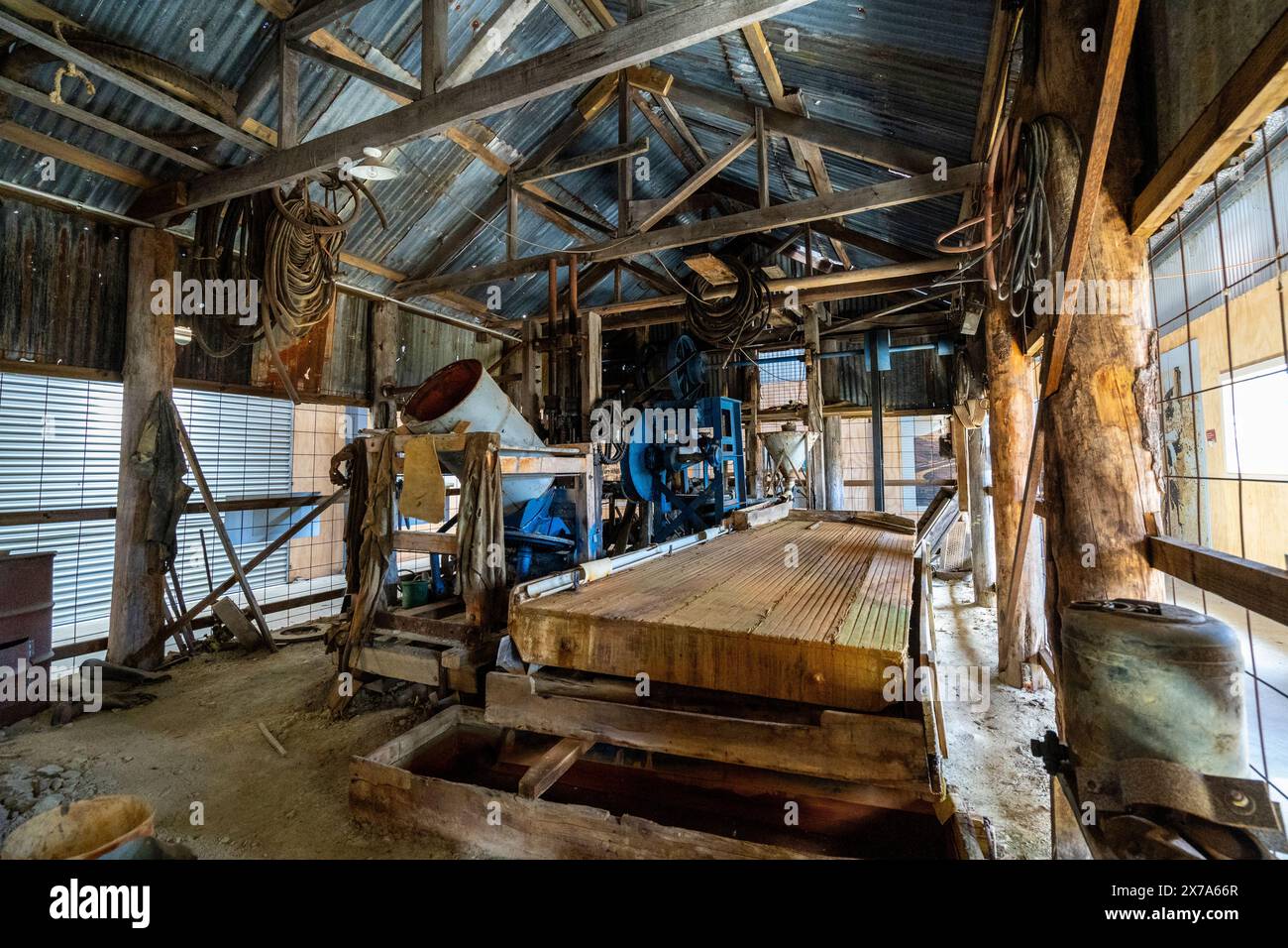 Fully restored and operational stamper mill, Waratah, Tasmania Stock ...