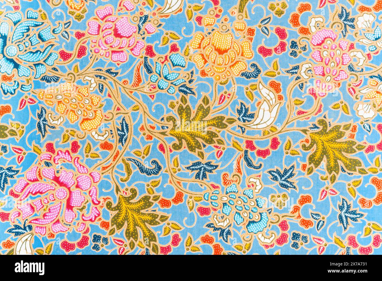 Beautiful of art Malaysian and Indonesian Batik Pattern Stock Photo - Alamy