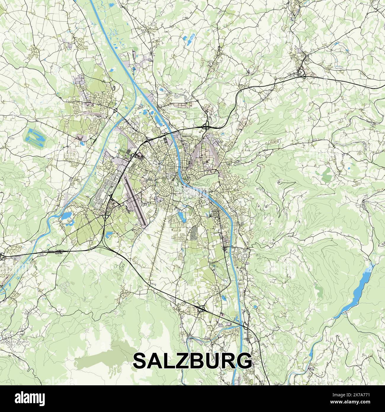 Salzburg, Austria map poster art Stock Vector Image & Art - Alamy Salzburg, Austria map poster art Stock Vector Image & Art - Alamy