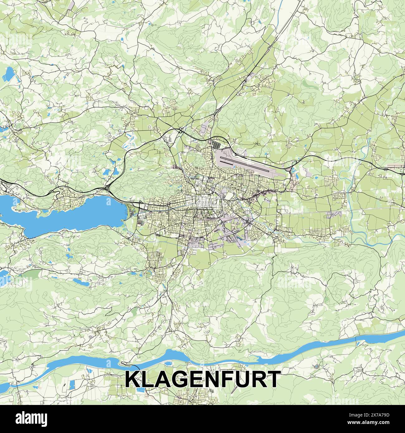 Klagenfurt map hi-res stock photography and images - Alamy