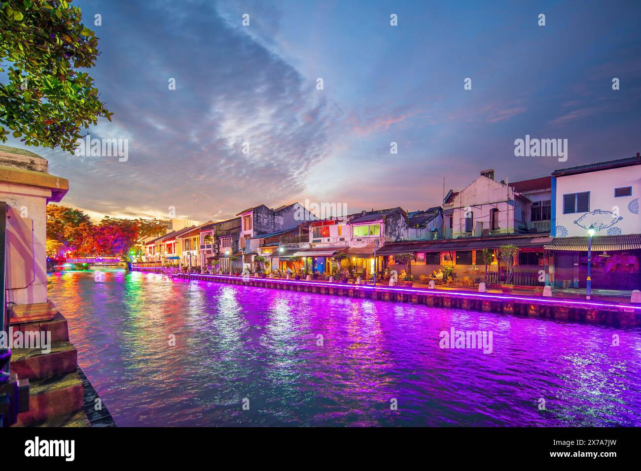 The old town of Malacca, Melaca and the Malacca river. UNESCO World ...
