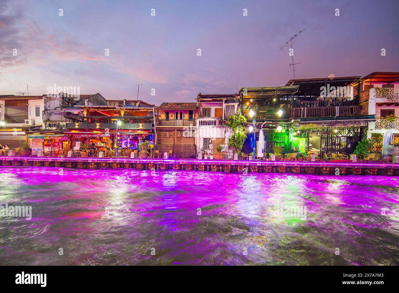 The old town of Malacca, Melaca and the Malacca river. UNESCO World ...