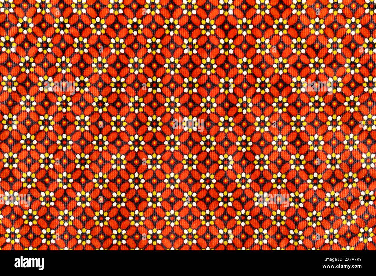 Detailed flower pattern of Indonesian batik cloth Stock Photo - Alamy