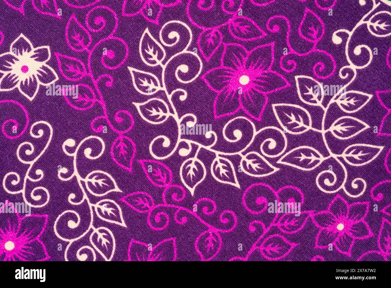 A traditional Indonesian Batik Fabric Design Texture Stock Photo - Alamy