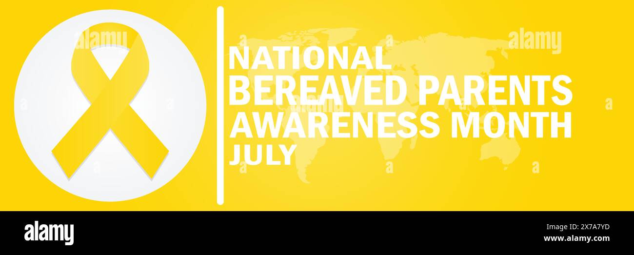 National Bereaved Parents Awareness Month. Vector illustration ...