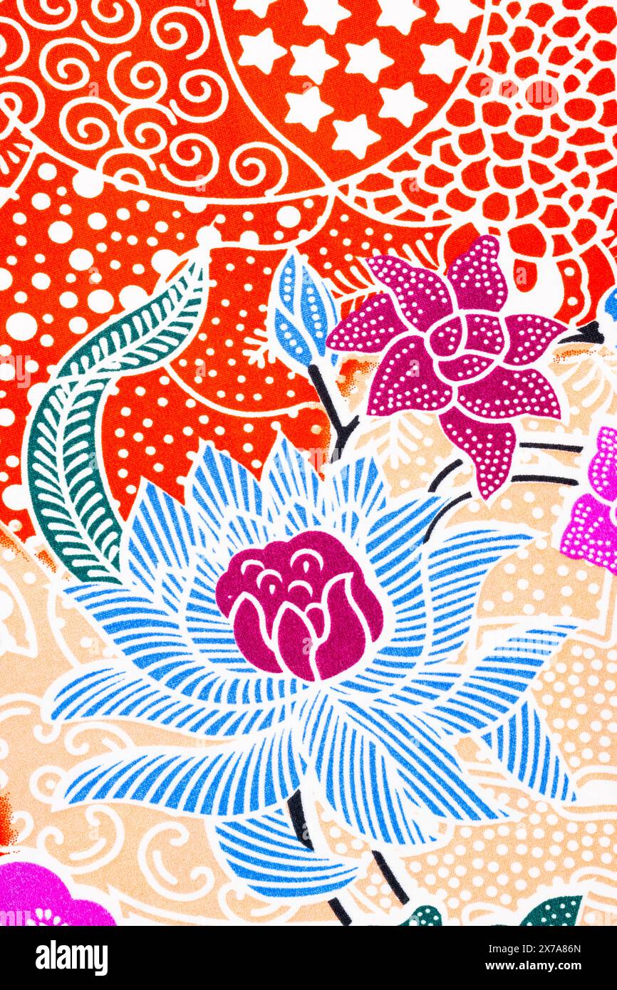 vintage pattern in indian batik style Stock Photo - Alamy