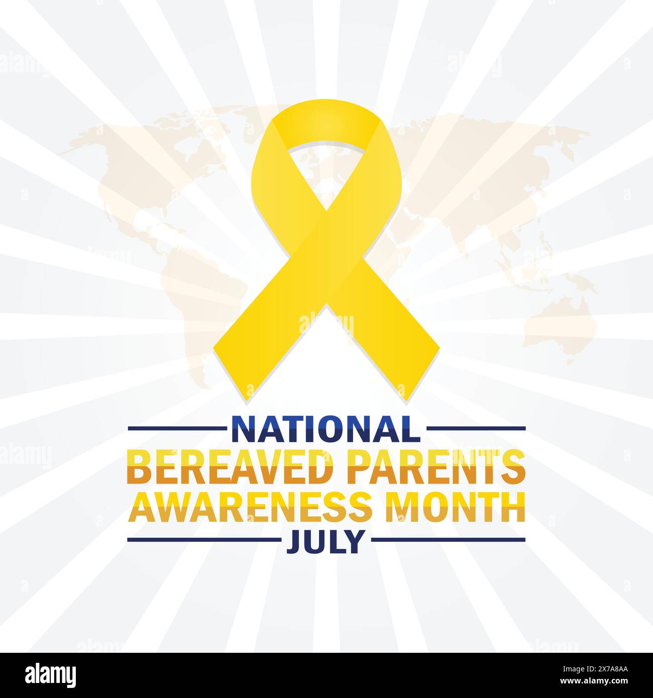 National Bereaved Parents Awareness Month Vector illustration. Suitable ...