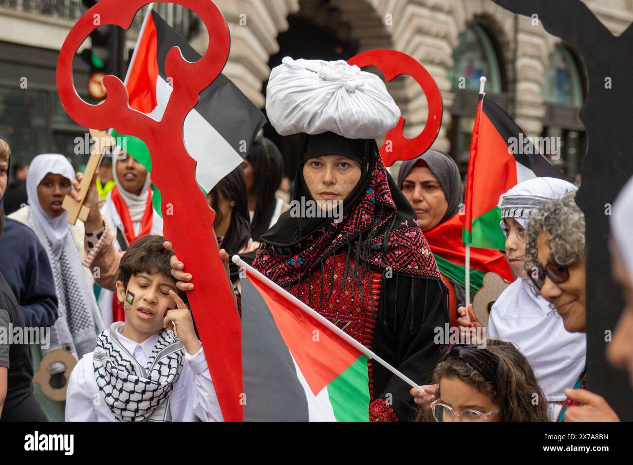 National March For Palestine 76 Nakba Stock Photo - Alamy