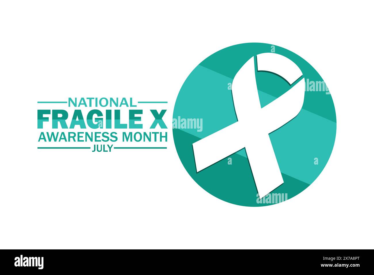 National fragile X awareness month. July. Holiday concept. Template for ...