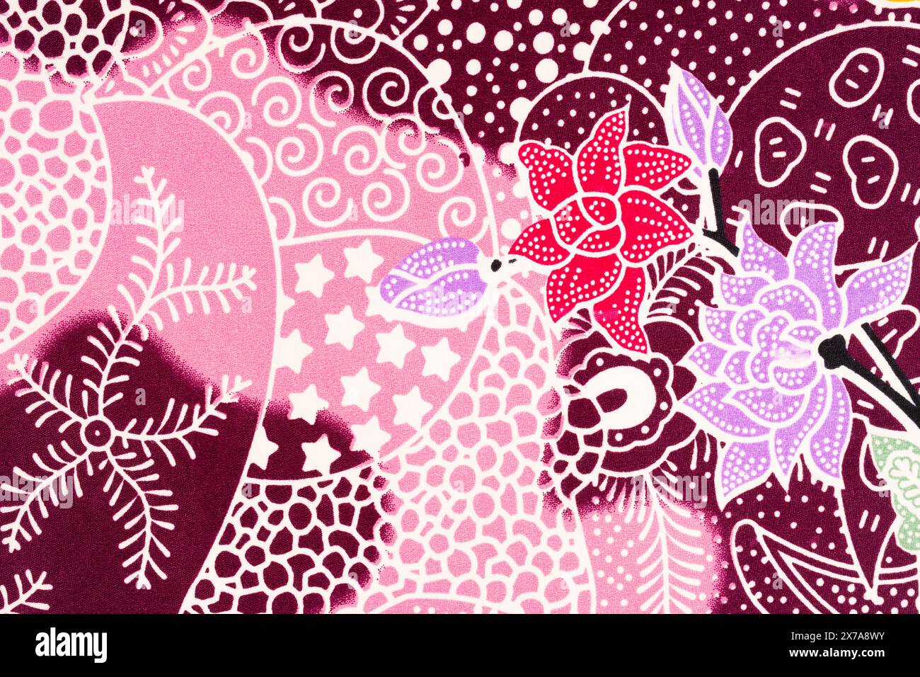 The vintage pattern in indian batik style Stock Photo - Alamy