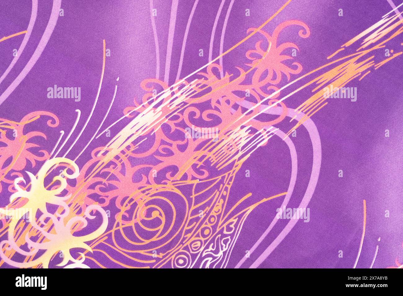 The Fabric Batik pattern design in Thailand Stock Photo - Alamy