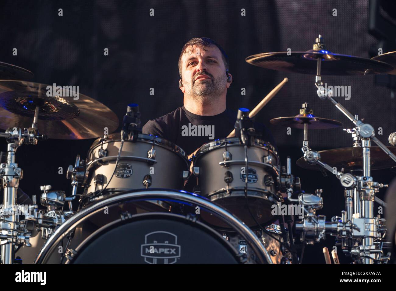 Sal Giancarelli of Staind performs during Sonic Temple Art and Music ...