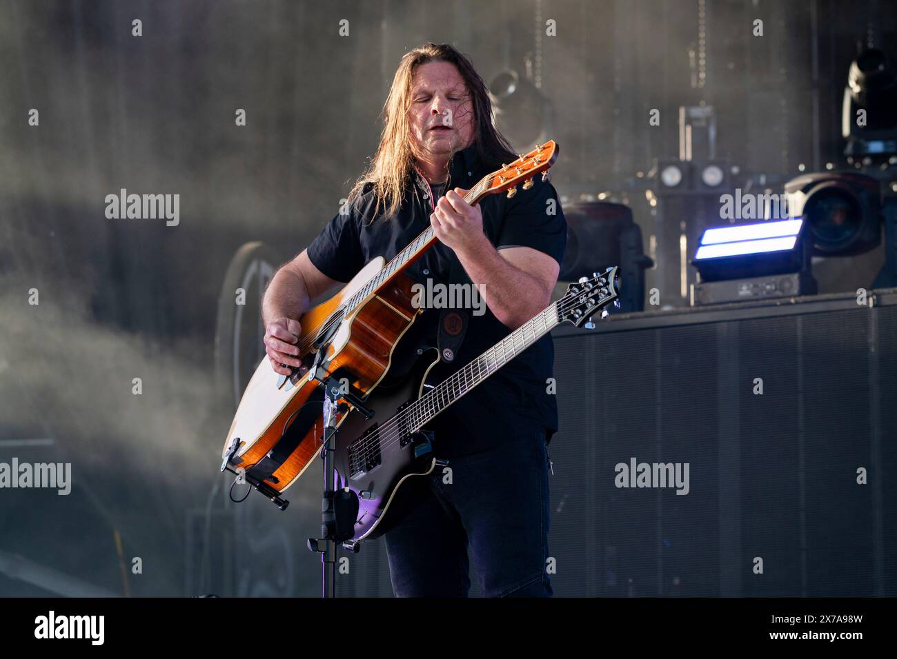 Mike Mushok of Staind performs during Sonic Temple Art and Music ...