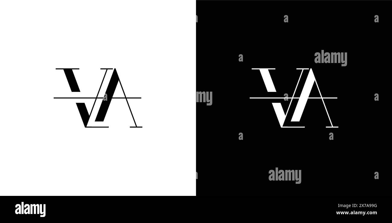 Modern and sophisticated VA logo design Stock Vector Image & Art - Alamy