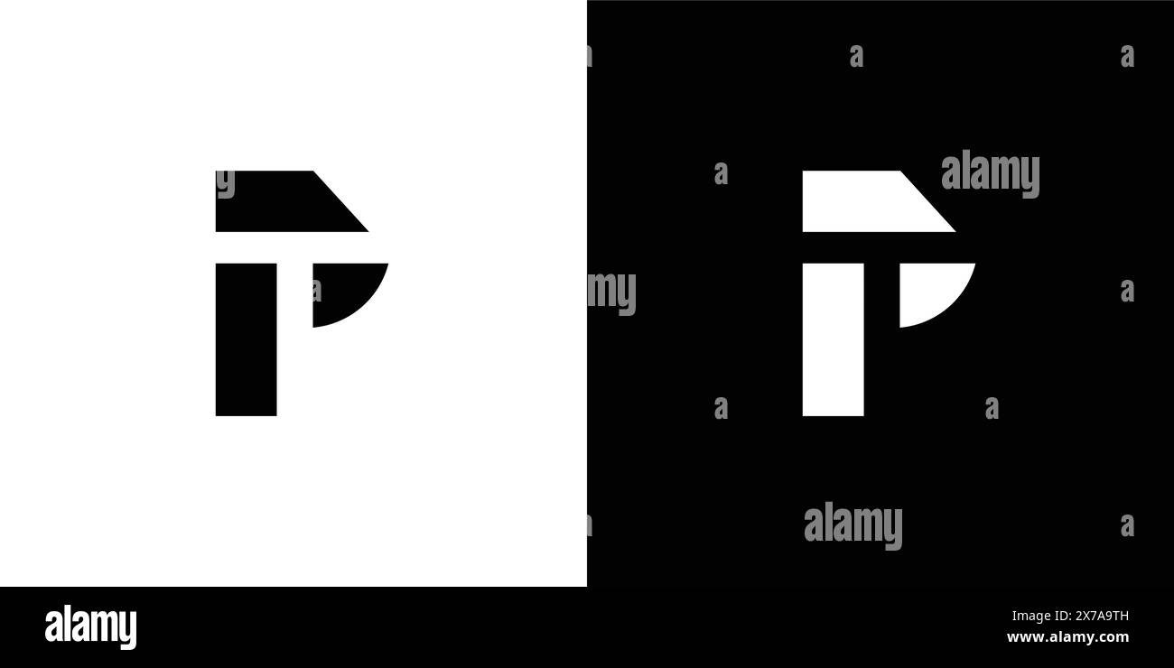 Unique and modern PT logo design Stock Vector Image & Art - Alamy