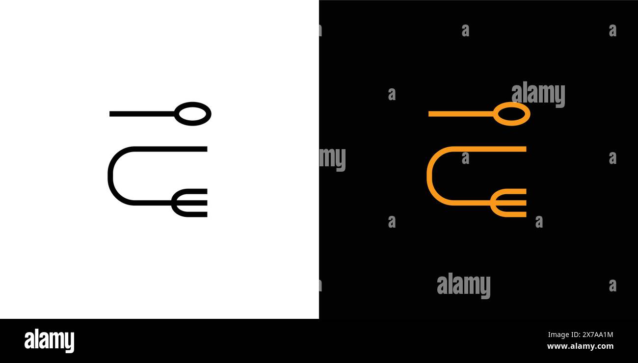 Foodie logo design Stock Vector Images - Alamy