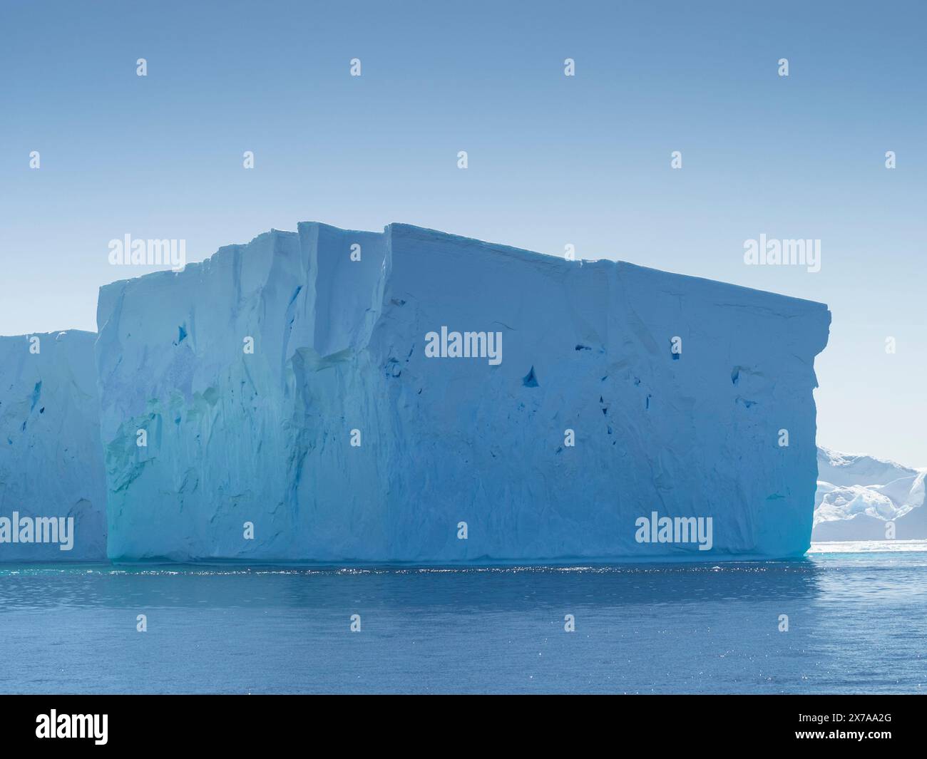 Closeup of a blocky Iceberg in the Croker Passage near Palaver Point ...