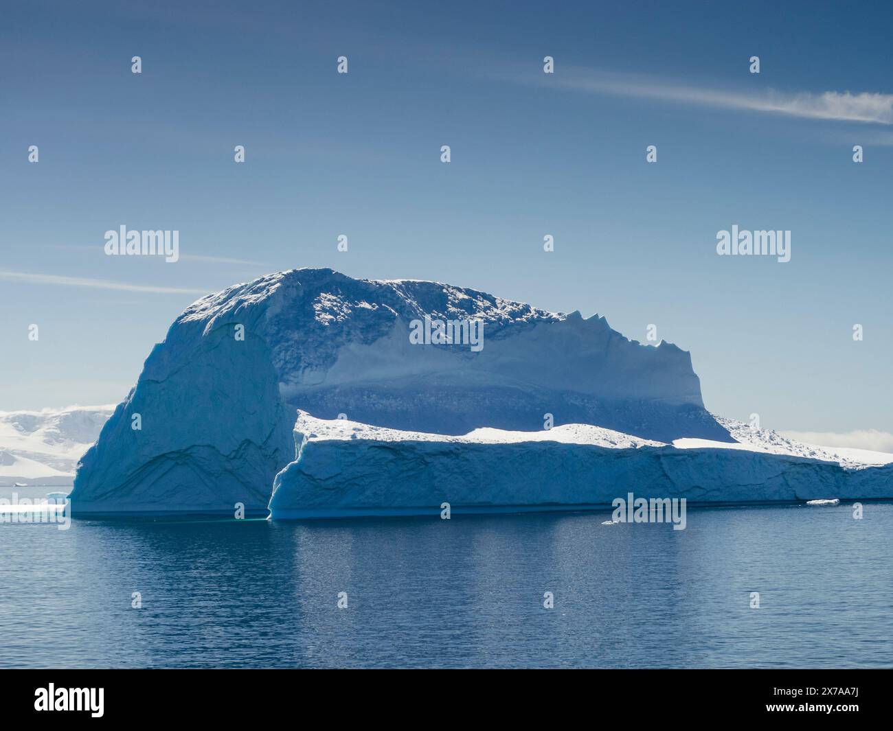 Tabular iceberg at Palaver Point, Two Hummock Island, Palmer ...