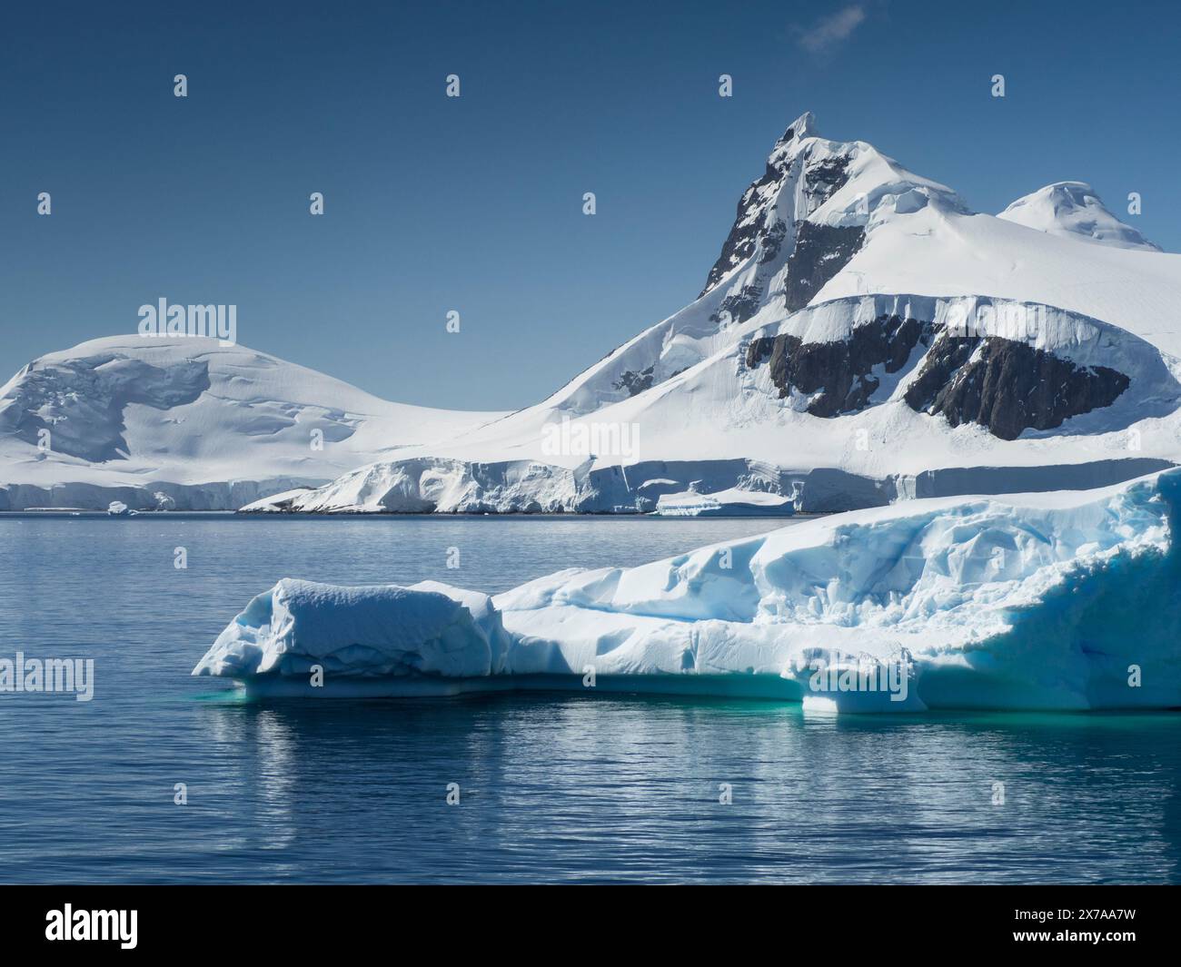 Modev Peak (r) and Buache (c) , Palaver Point, Two Hummock Island ...