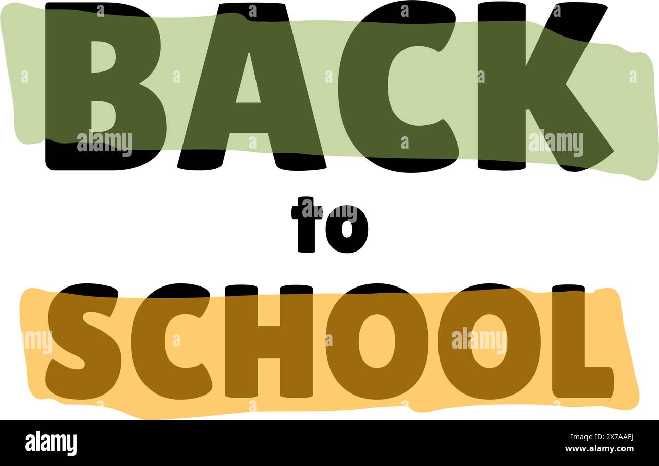 Back school funky cute retro design. Lettering Back to school. Groovy ...