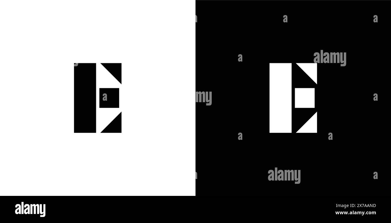 Unique and bold E logo design Stock Vector Image & Art - Alamy