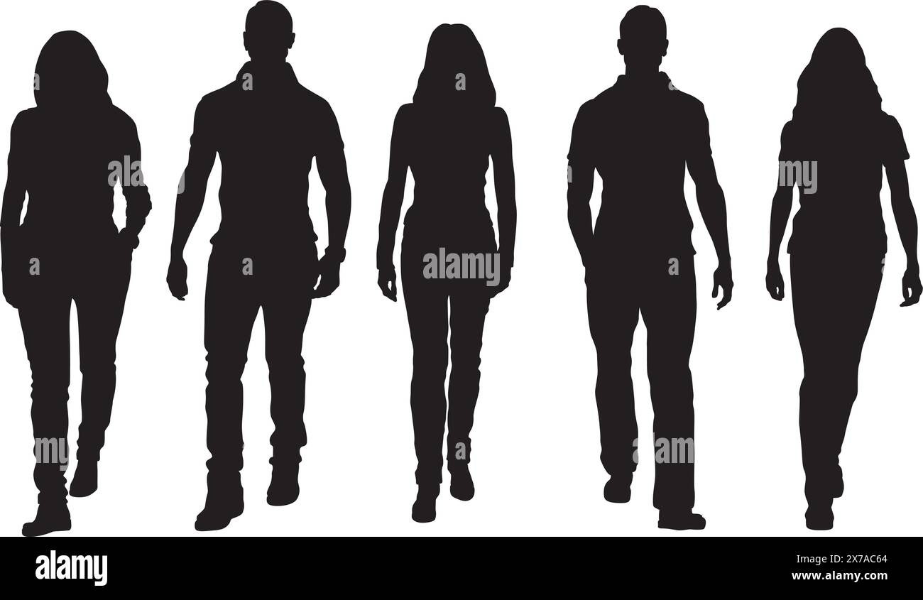 Crowd of people vector vectors hi-res stock photography and images - Alamy