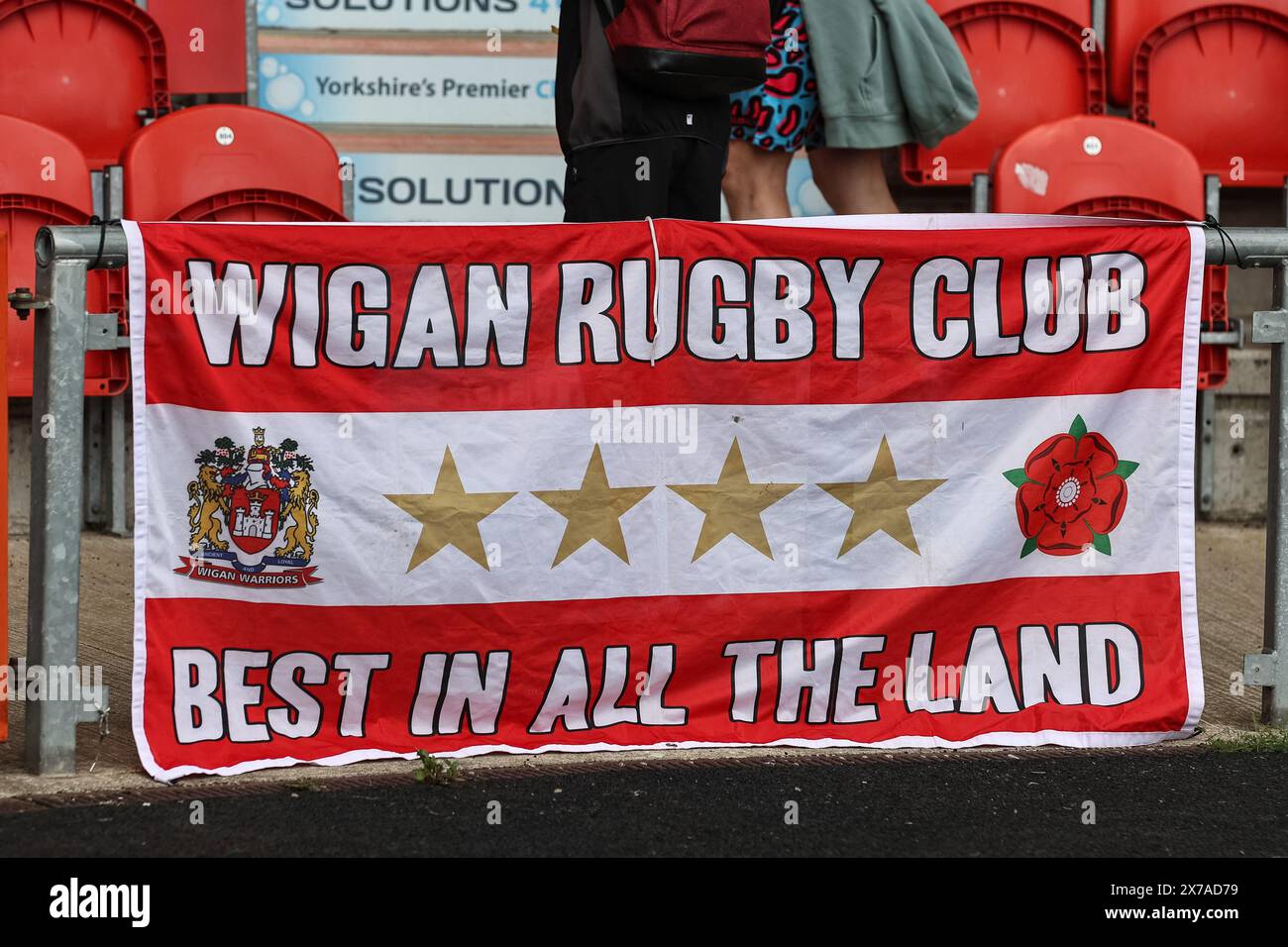 A wigan flag during the Betfred Challenge Cup Semi-Final Hull KR v ...