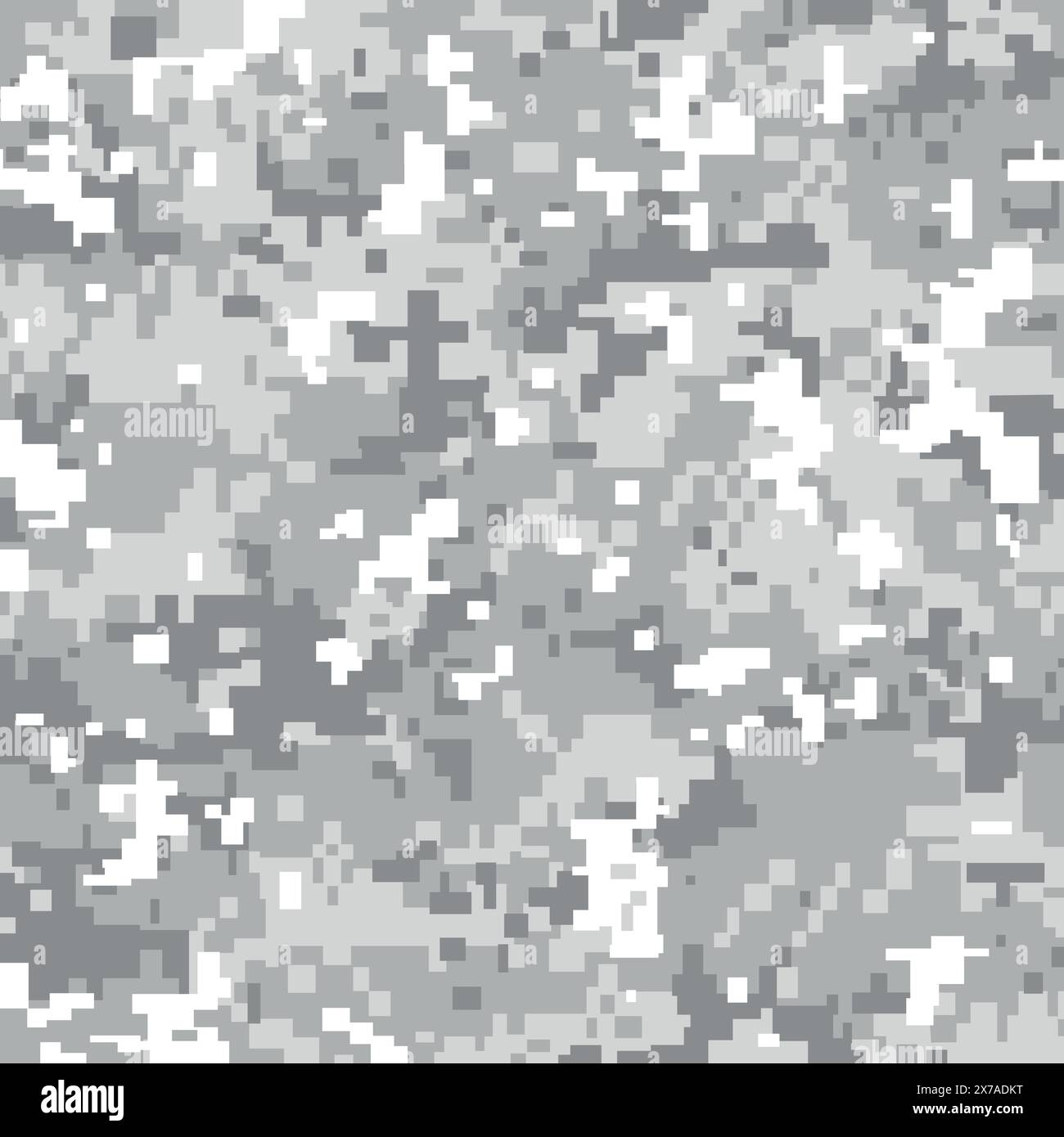 Pixelated white camouflage background. Seamless Tileable Pattern ...