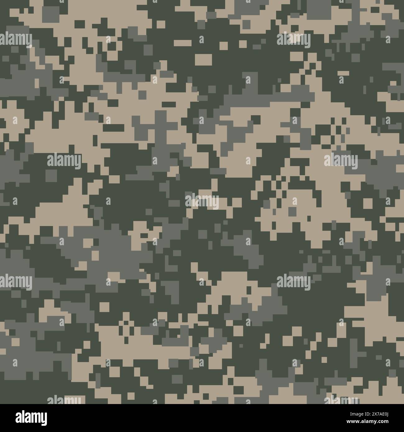 Pixelated camouflage background. Seamless Tileable Pattern. Vector ...