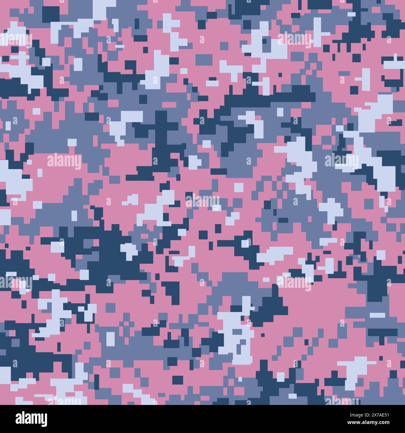 Pixelated pink camouflage background. Seamless Tileable Pattern. Vector ...