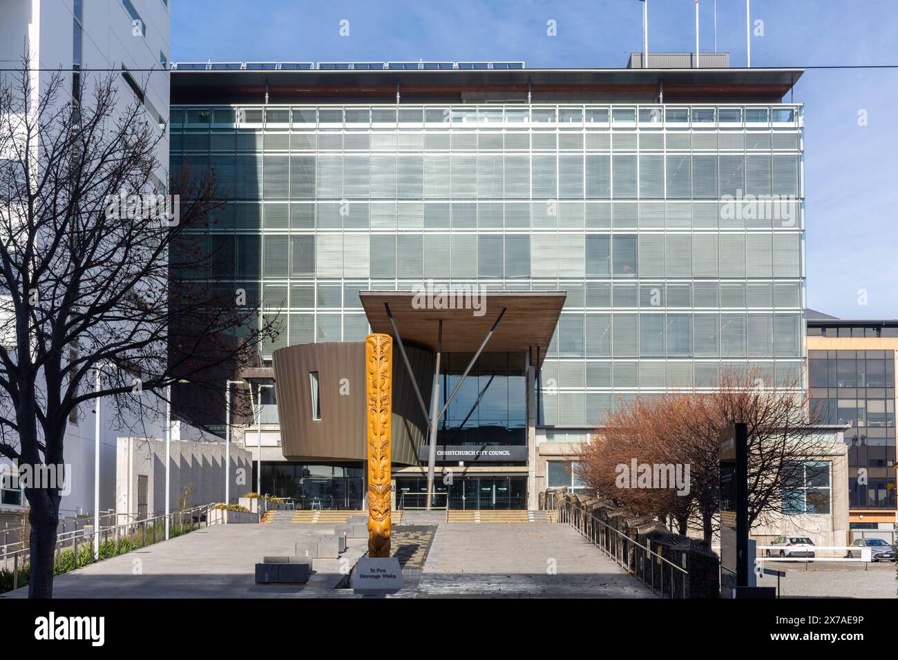 Entrance christchurch city council building worcester boulevard hi-res ...