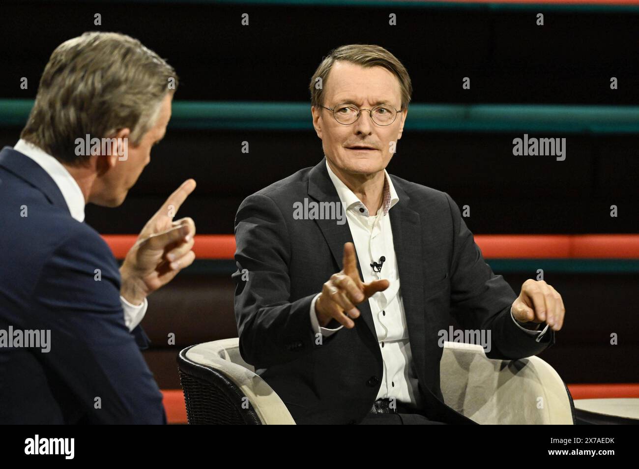 Markus Lanz li. mit Karl Lauterbach 05/24 her Markus Lanz li. und Karl ...