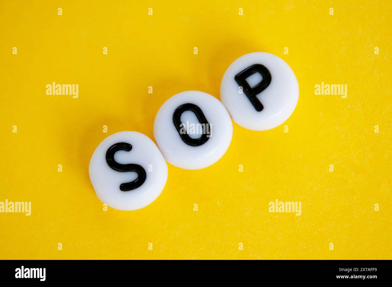 SOP representing standard operating procedures Stock Photo - Alamy
