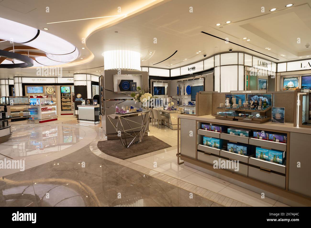 DOHA, QATAR - OCTOBER 13, 2023: cosmetics products for sale at Hamad ...