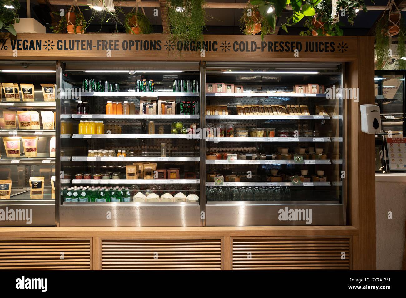 DOHA, QATAR - OCTOBER 13, 2023: food on sale at Evergreen Organics at ...