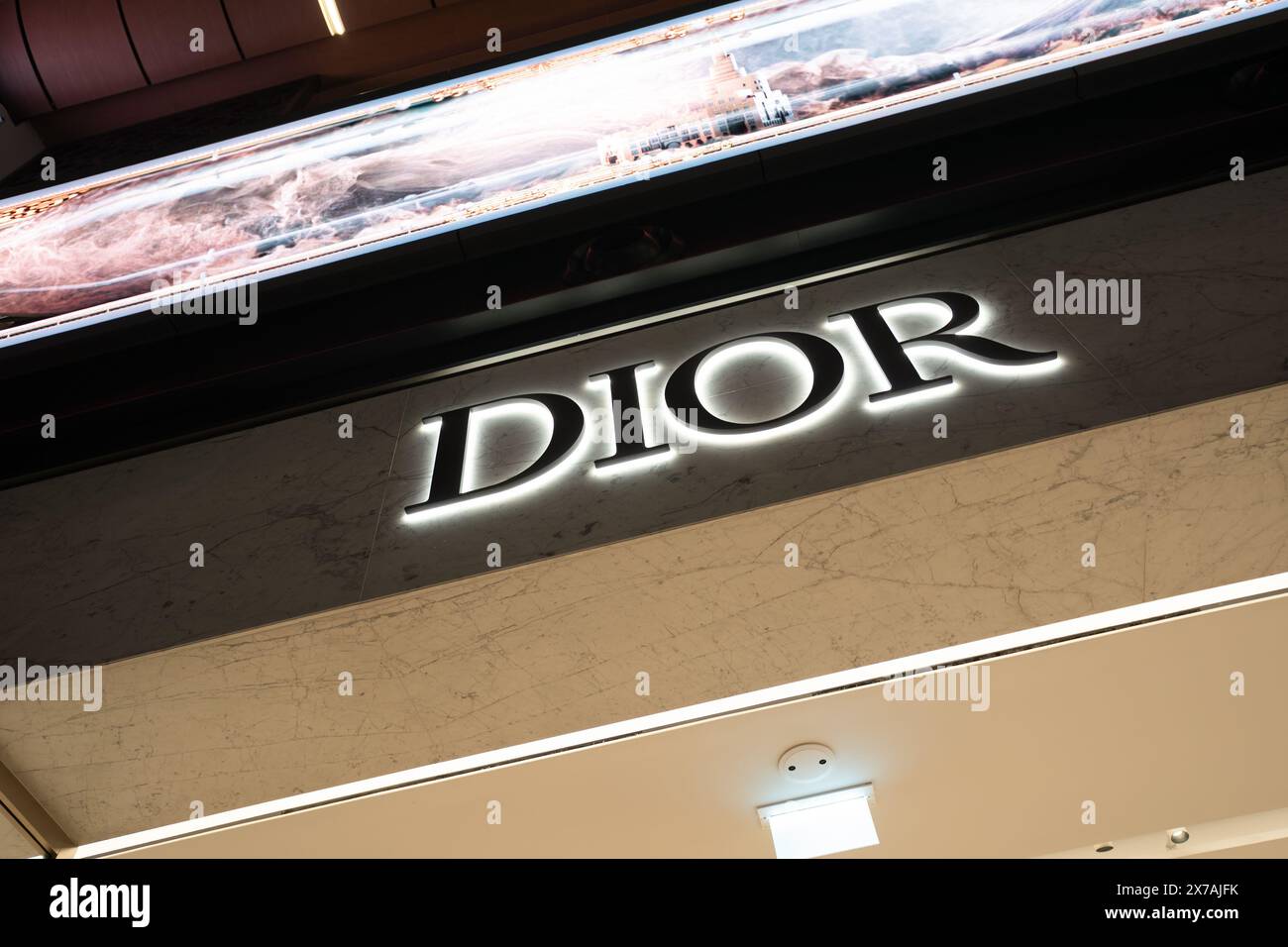 DOHA, QATAR - OCTOBER 13, 2023: Dior store in Hamad International ...