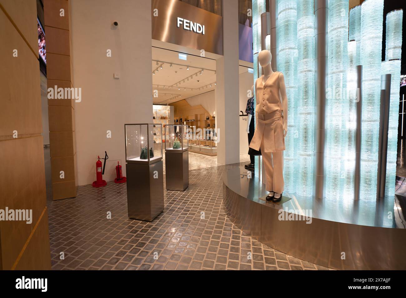 DOHA, QATAR - OCTOBER 13, 2023: Fendi store in Hamad International ...