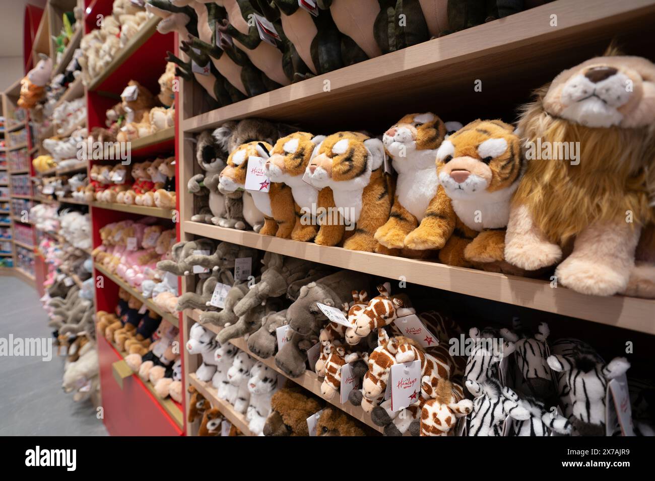 DOHA, QATAR - OCTOBER 13, 2023: toys for sale inside Hamleys store in ...