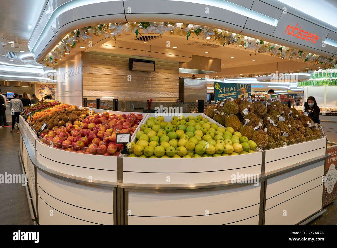 HONG KONG, CHINA - DECEMBER 05, 2023: fruits on display at 3hree Sixty ...