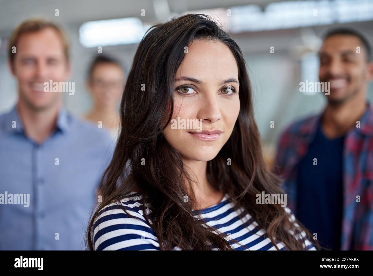 Woman, portrait and startup leadership or workforce for affirmative ...