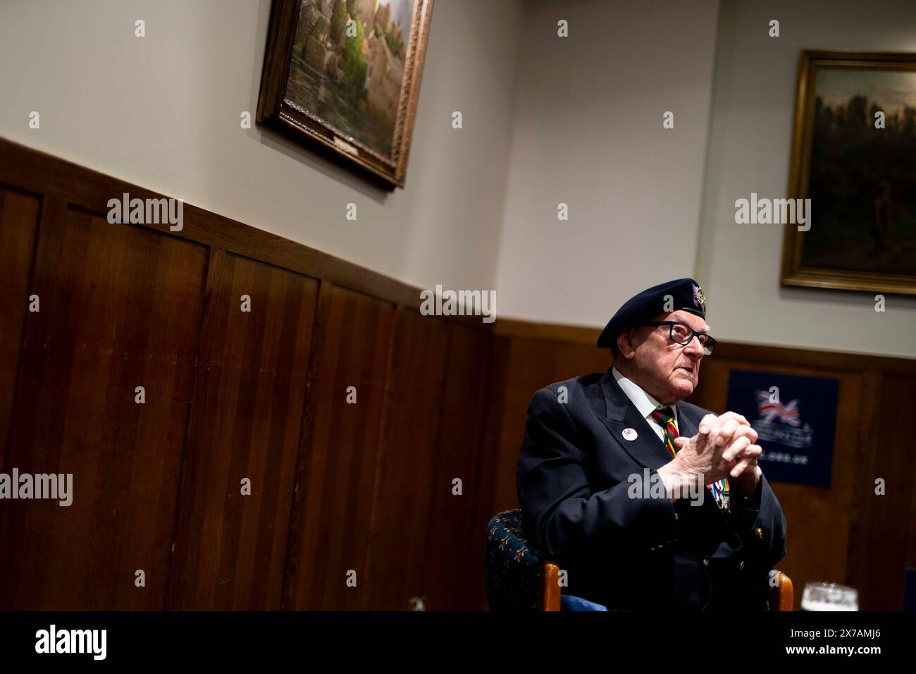 Veteran Ken Hay, 98, from London, an ambassador for the British ...