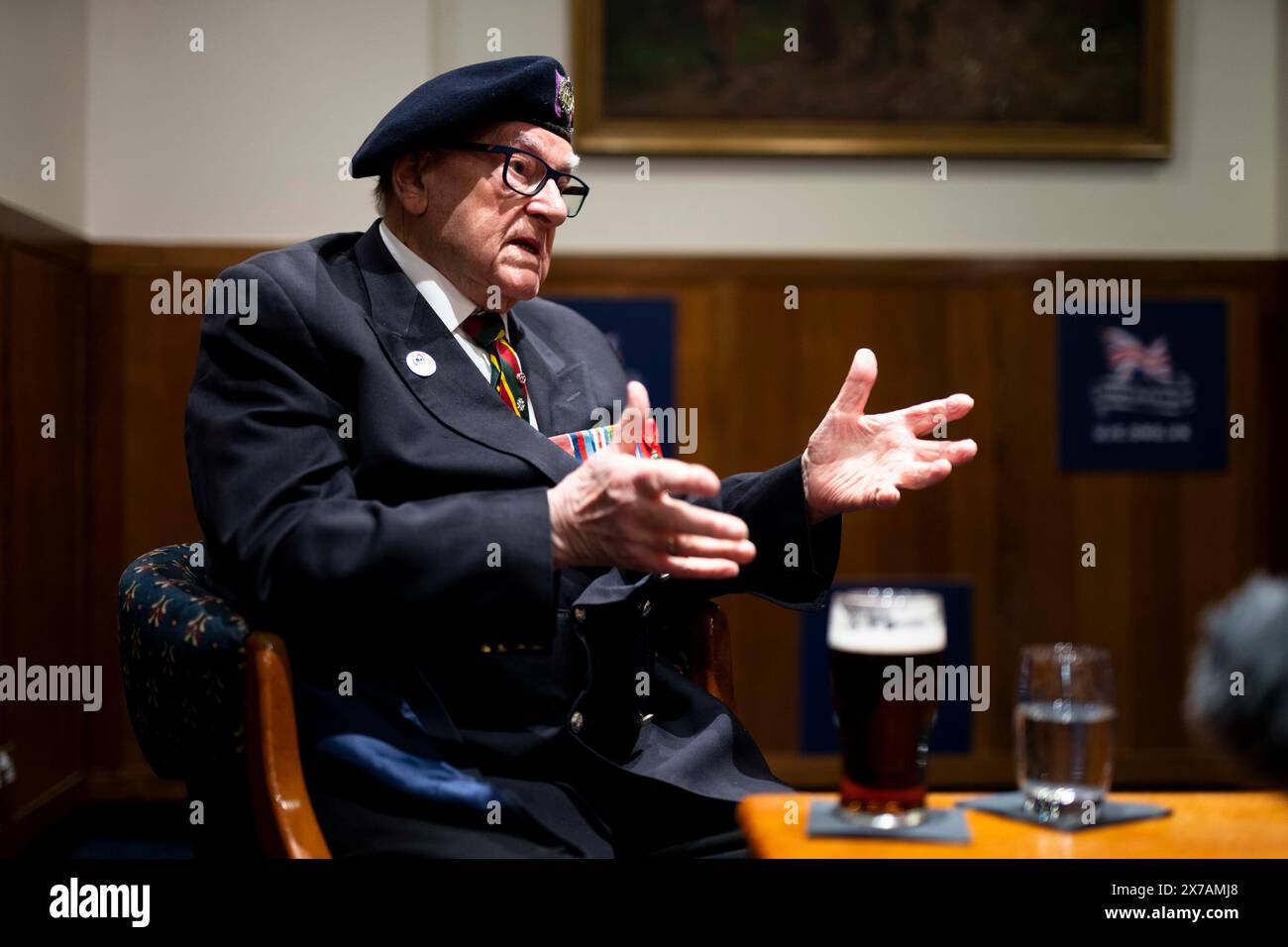 Veteran Ken Hay, 98, from London, an ambassador for the British ...