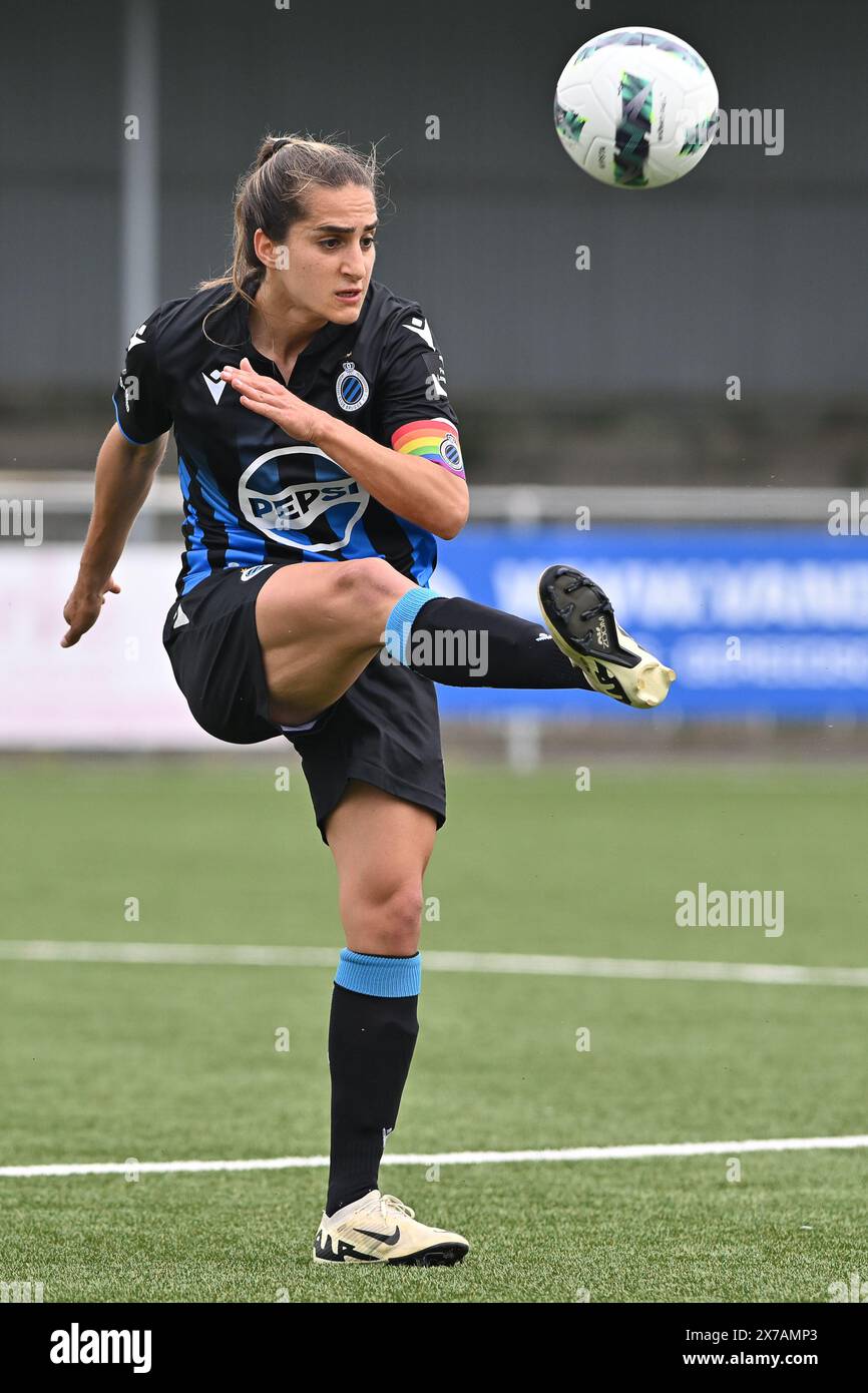 Aalter, Belgium. 18th May, 2024. Sejde Abrahamsson (2) of Club YLA pictured during a female ...