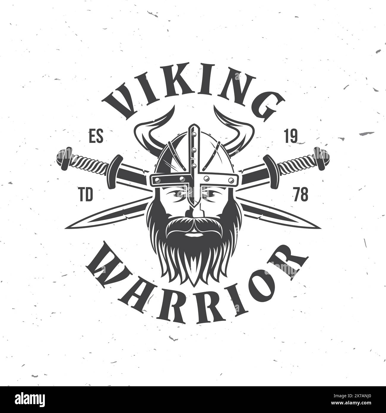 Viking warrior logo, badge, sticker. Vector illustration. For emblems ...