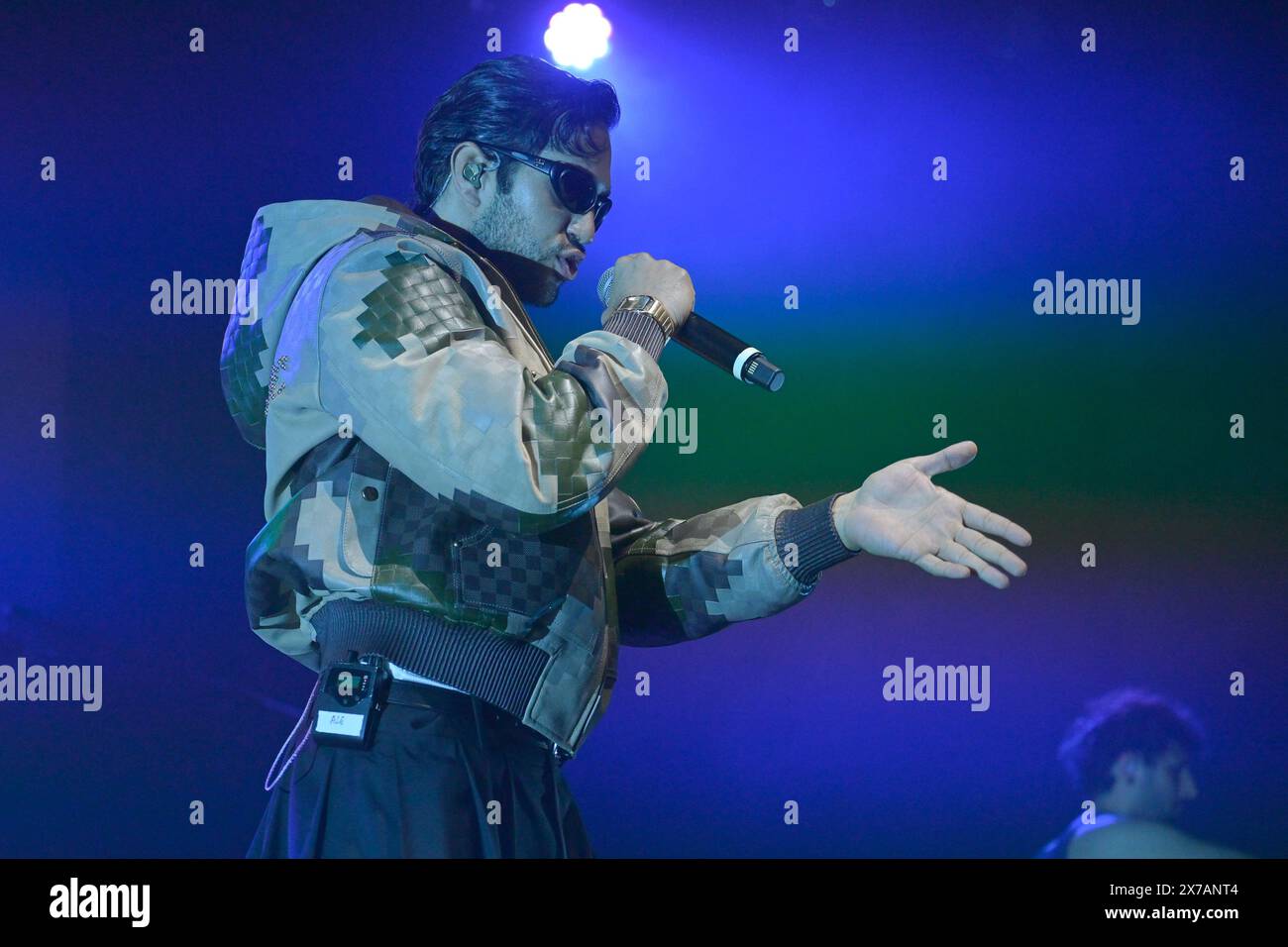 Italian singer Mahmood performs live on stage at Le Fabrique for the ...