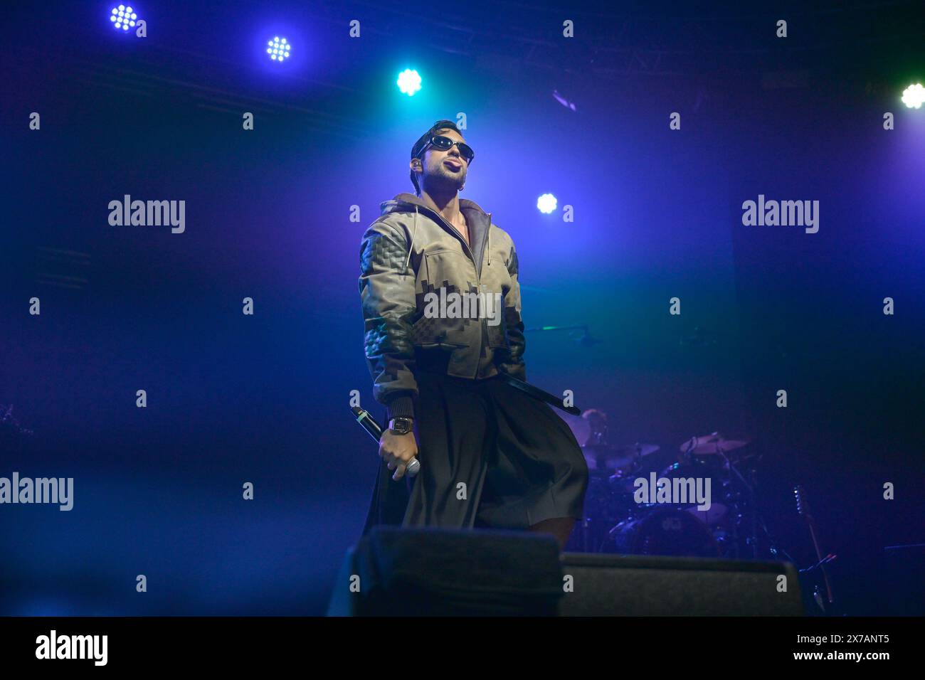 Italian singer Mahmood performs live on stage at Le Fabrique for the ...