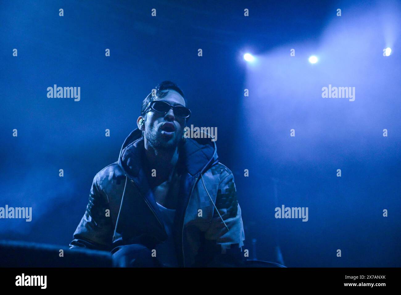 Italian singer Mahmood performs live on stage at Le Fabrique for the ...