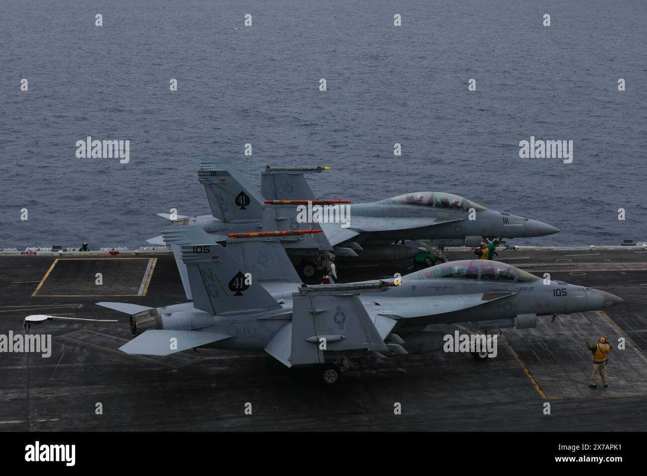 240514-N-FG645-1116 PACIFIC OCEAN (May 14, 2024) A pair of F/A-18F ...