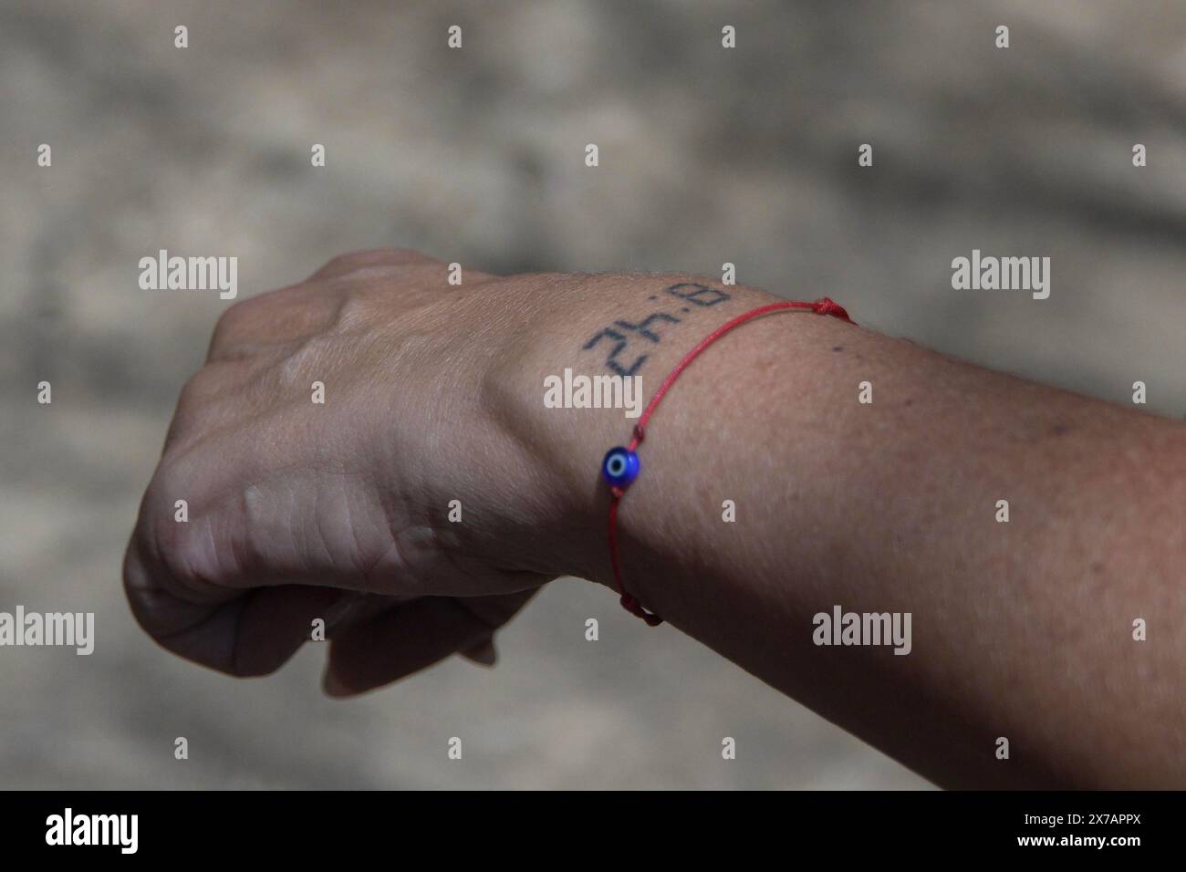 RE'IM, ISRAEL - MAY 17: The mother of Karin Journo, a French-Israeli ...